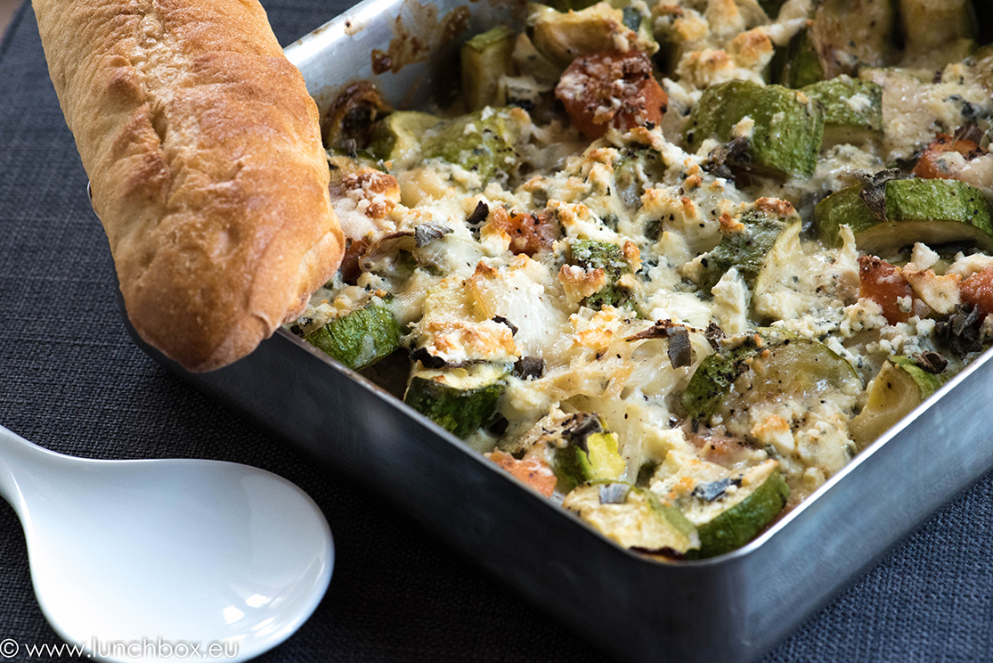 Courgettes gratin for busy families | Lunchbox