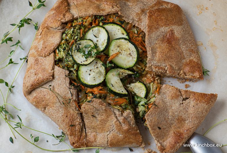 Wholegrain Rustic summer vegetable galette | Lunchbox