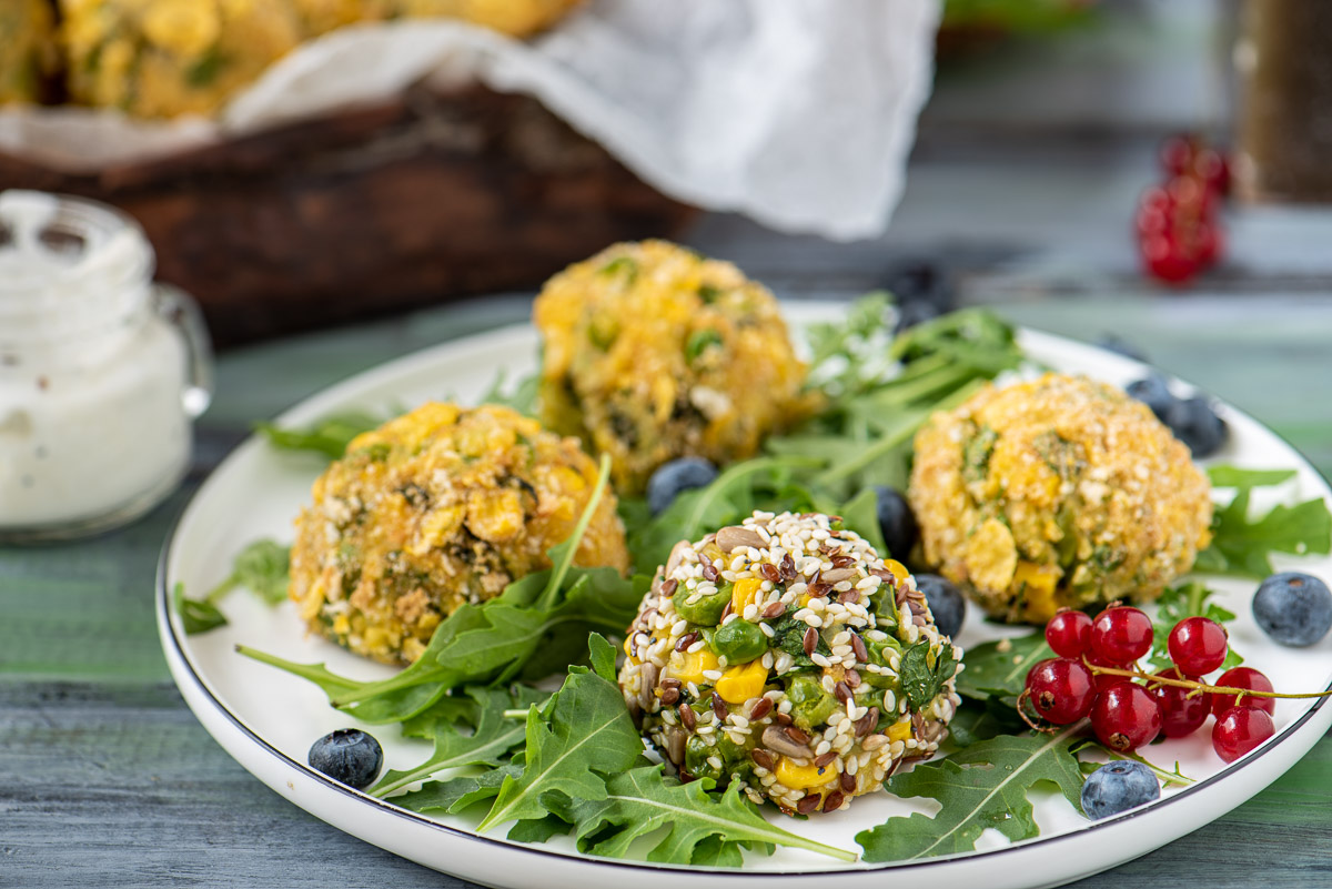 Oven bakes Vegetable croquettes | Lunchbox