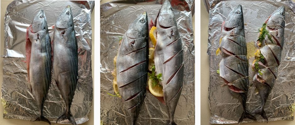 Цял Паламуд на фурна с ароматен сос | Lunchbox