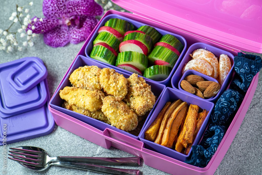 Бързи пилешки хапки със семена от коноп | Lunchbox